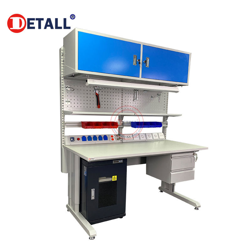 l shaped workbench motorised adjustable workbench with esd MDF top ...