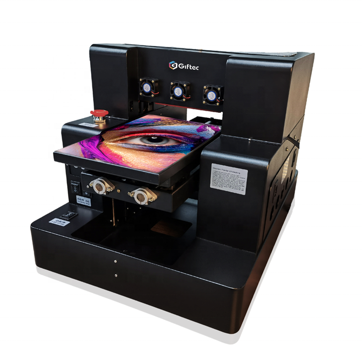 Giftec Entry Level Inkjet Printing Machine Automatic A4 A3 UV Flatbed ...