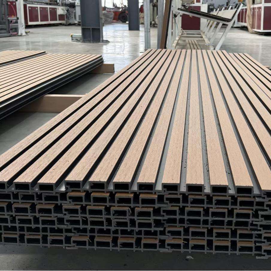 Modern Horizontal Vertical WPC Fluted Panel Outdoor Waterproof Grooved ...