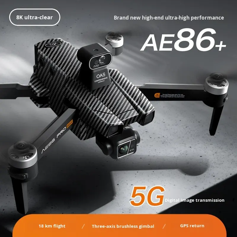 AE86promaX Beginner-Friendly Display Remote Control Drone Three-Axis ...