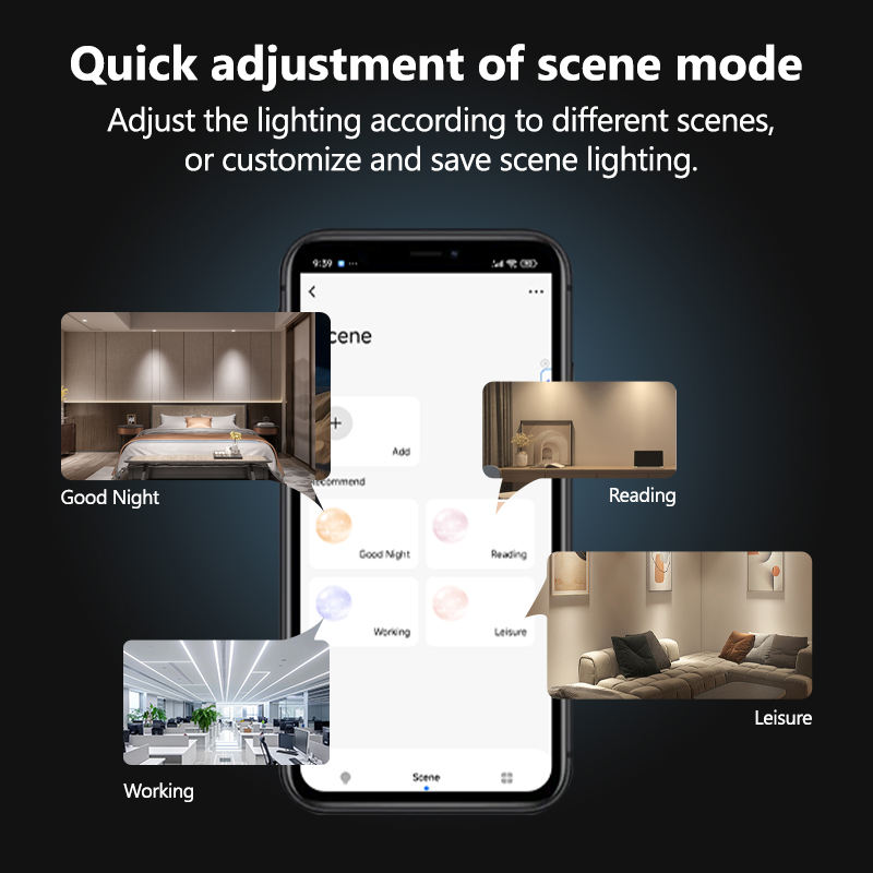 TUIOAN Tuya Smart Down Light with 60W Intelligent Dimming and Color ...