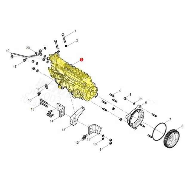 1001830368 Fuel Injection Pump Assembly for WEICHAI WP10.380E22