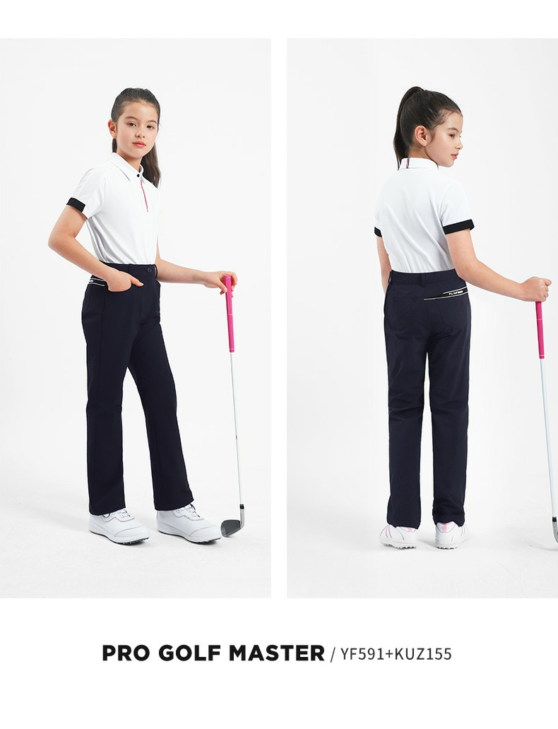 PGM KUZ155 custom girls golf trouser elastic waistband summer golf ...