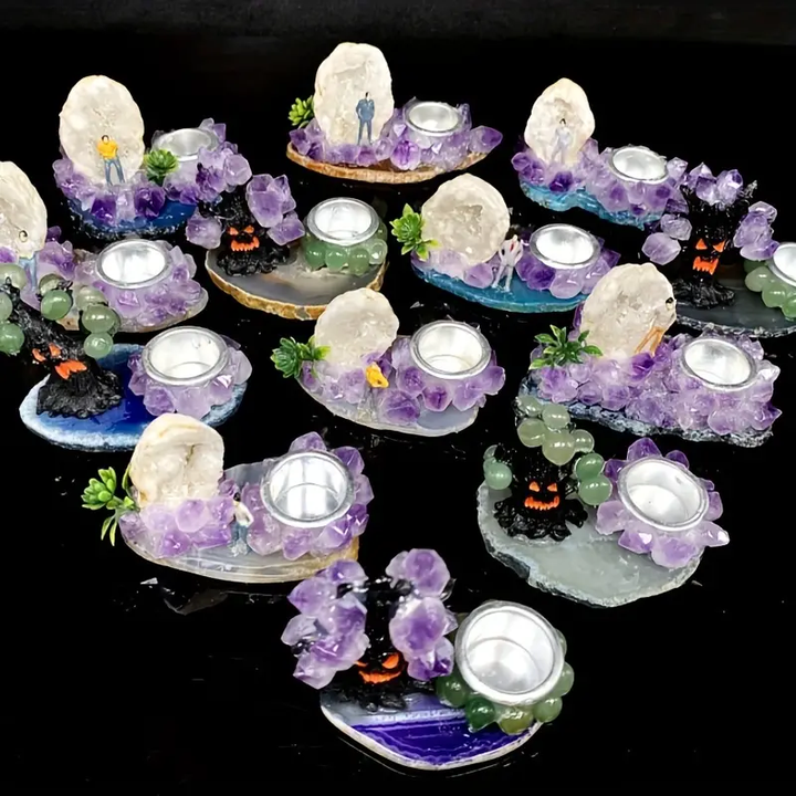 Wholesale Fanshi Natural Stone DIY Candle Holder High Quality Feng Shui ...