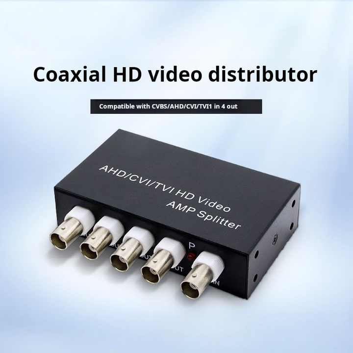 4-Channel Analog Video Multiplexer BNC Head HD Coaxial Cable ...