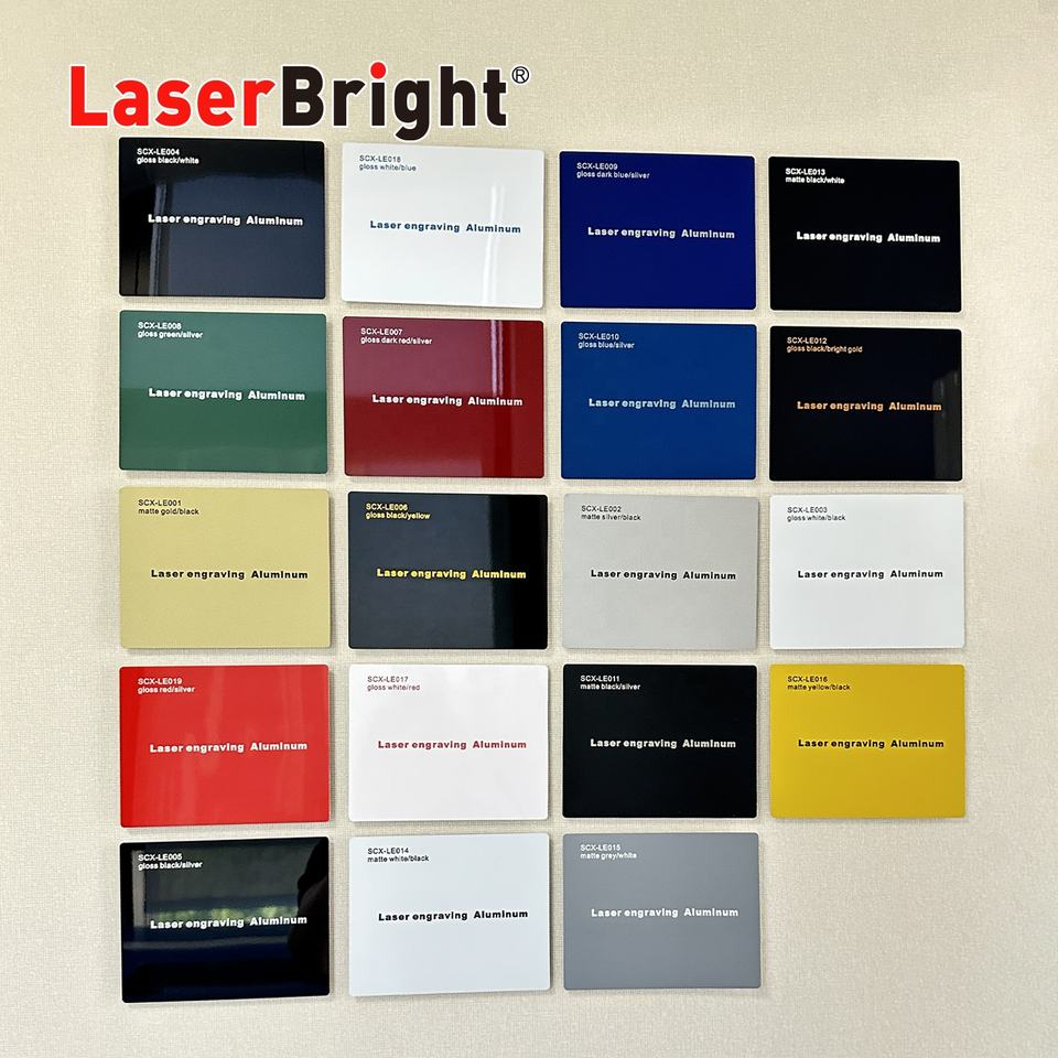 LaserBright Two Layer Double Color Laser Engraving Metal Sheet for ...