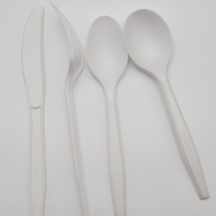 Food Grade CPLA Biodegradable Cutlery Set Compostable Utensils ...