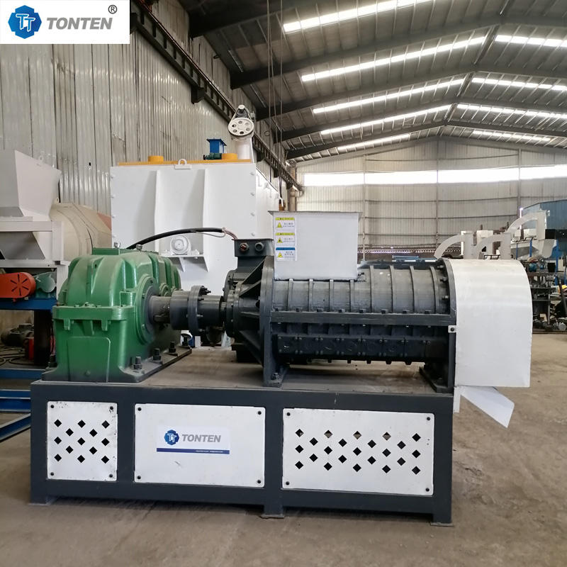 Rubber Spiral Shredder Fiber Flax Non-woven Fabric Screw Crusher ...