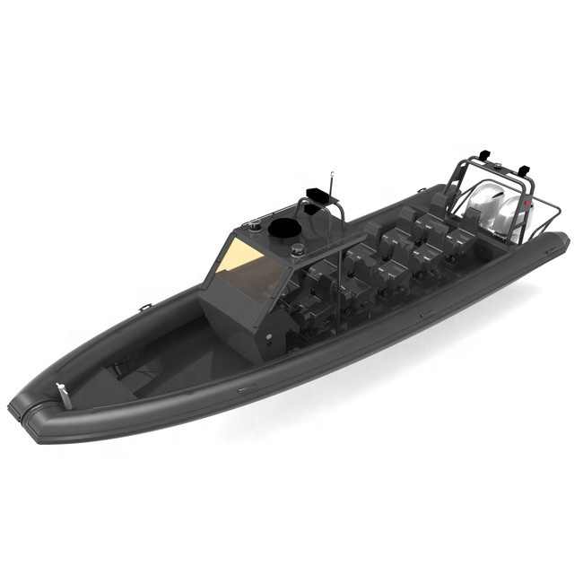 Aluminum RIB 860 Inflatable Cabin Scuba Diving Boat with Two Engine ...