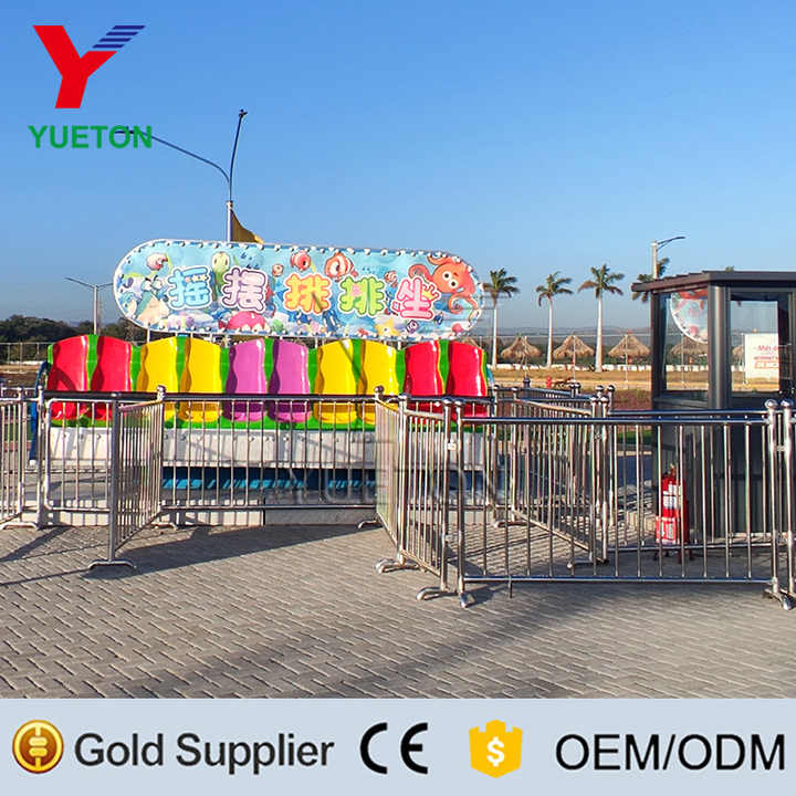 Kids Equipment Carnival Game Trailer Mounted Amusement Ride Crazy Wave ...