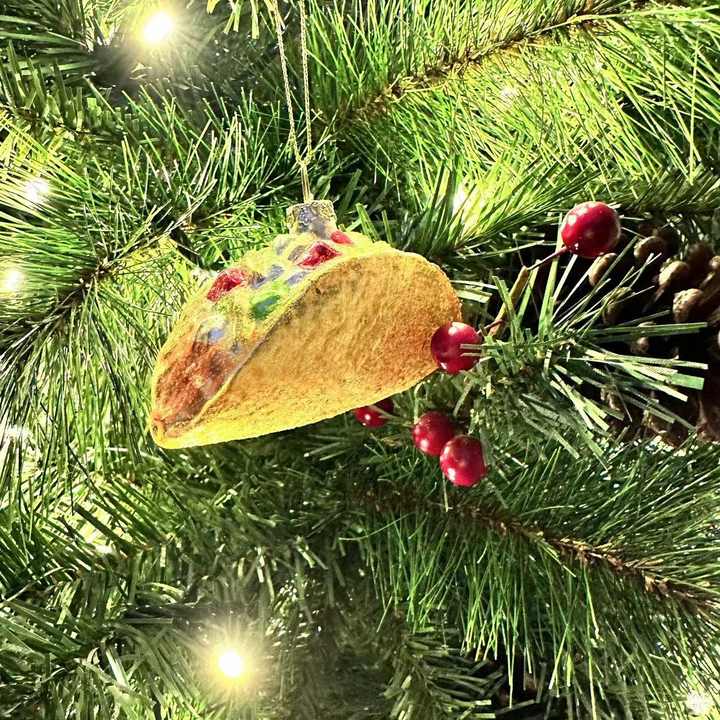 Hand-blown Glass Crafts Christmas Tree Glass Decorations Food Series ...