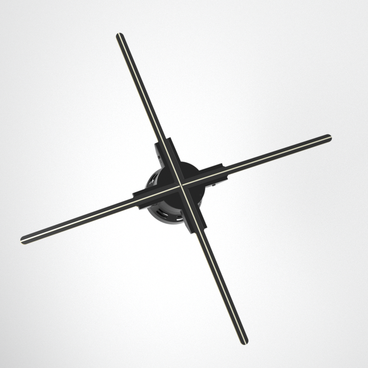 Holographic 3d Projection Suspended Naked Eye Lamp Aerial Imaging Fan Screen LED Screen Free ...