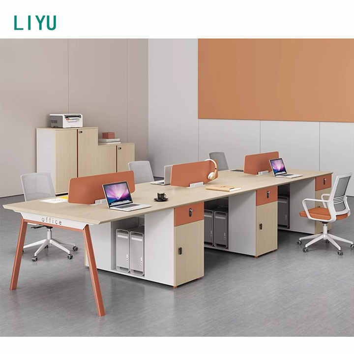 Liyu Modern Modular Wooden Office Workstations Convertible Conference ...