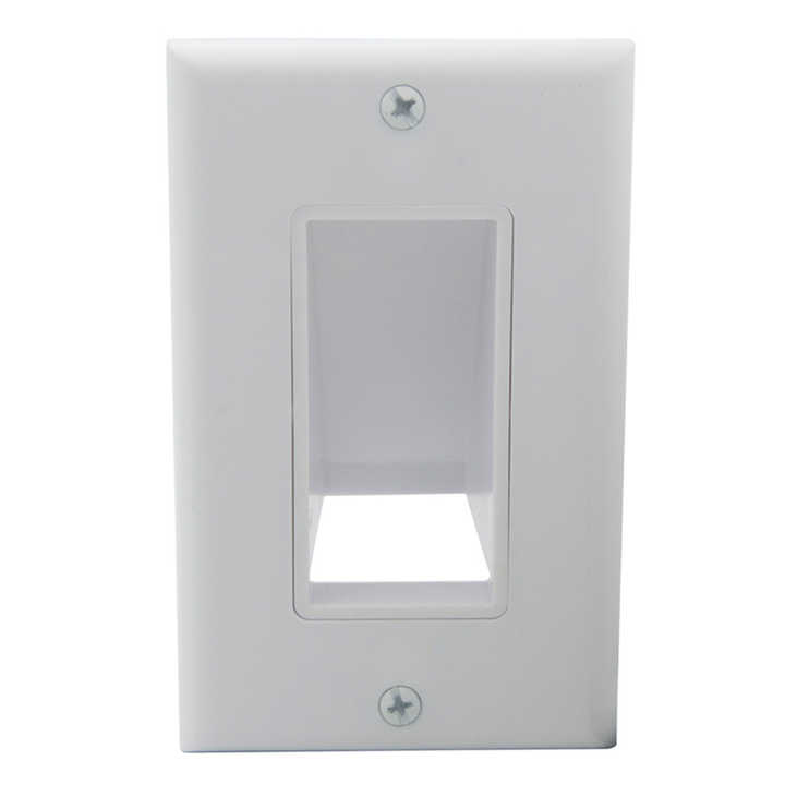 US Type 1 Gang Low Voltage Wall Plate Cable Passthrough Recessed Cable ...