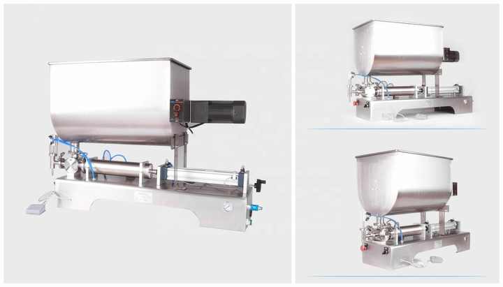 U-Shaped Hopper Pneumatic Horizontal Stirring Paste Filling Machine ...
