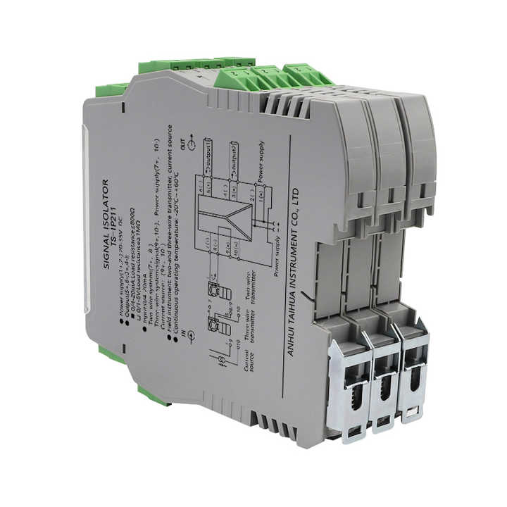 Industrial Current Signal Isolator, 4-20mA Input/Output, High Isolation Voltage for PLC Systems ...