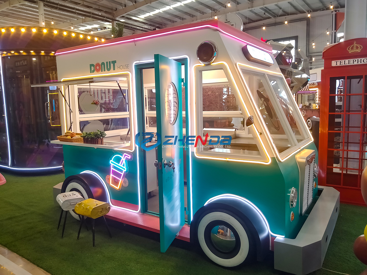 Mini Food Car Truck Shop with mobile kitchen food trailer vending ...