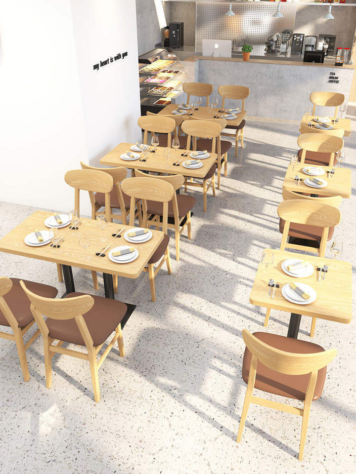 Minimalist Luxury Classic Wooden Dining Table Set Modern Design with ...