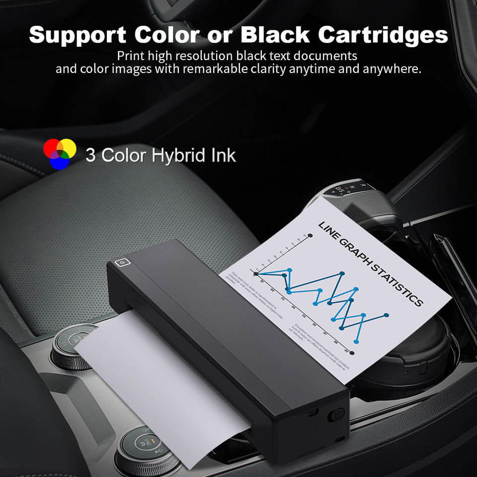 NEWYES LD0806 Printer Inkjet Mini Pintar A4 Portabel dengan Koneksi ...