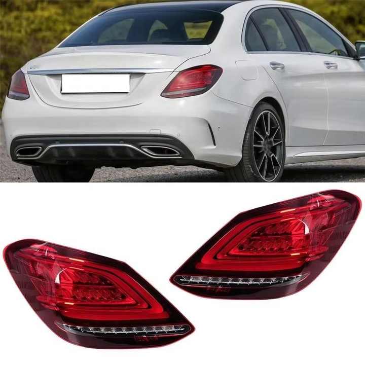 C-class W205 X205 LED Rear Taillights 2019+ Brake Tail Lamp Turn ...