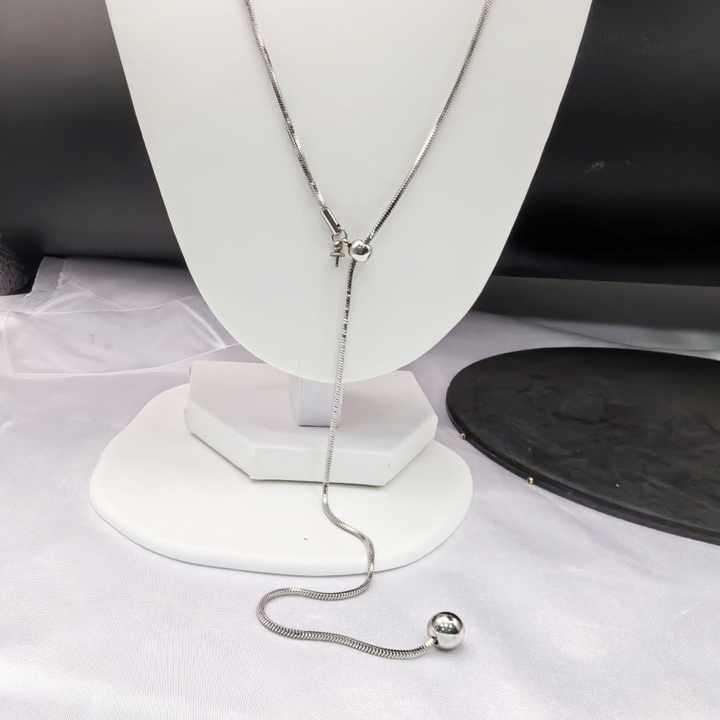 Wholesale Trendy 18K Gold Plated Snake Chain Lariat Necklace Stainless ...