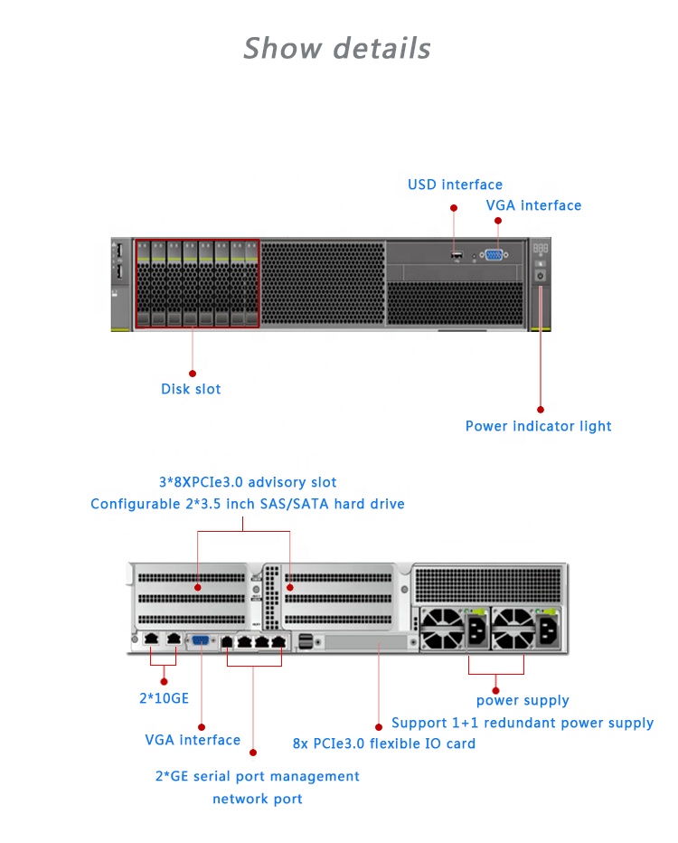 Fusionserver 2288h V5 2488 V5 Rack Server - Buy Hua Wei 2288h V5 Server ...