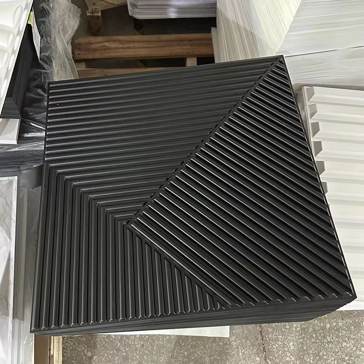 Trending Easy 3D Grooved Wall Panel Design Ideas Painted Wooden Wall ...