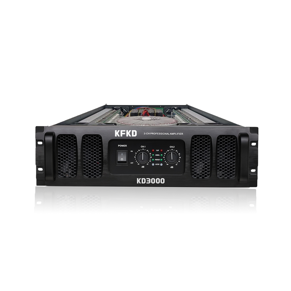 3000W Class H Power Amplifier - High Power for Parties & Concerts