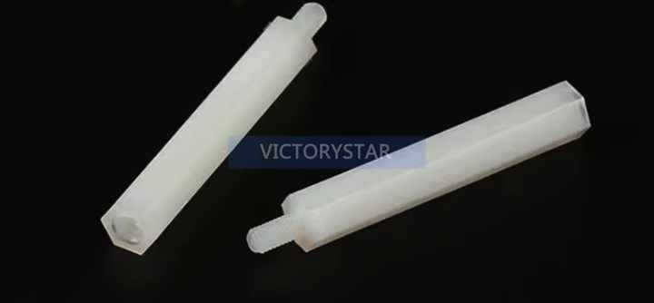 Nylon Pillar Hexagonal Double Pass M3 5 6 8 10 12 15 20 25 30 35 40 45 ...