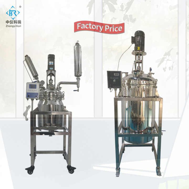 Laboratory Lab Scale Mini Desktop Chemical Glass Jacketed Reactor ...