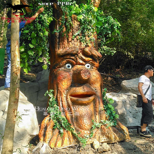 Halloween Props Life Size Animated Talking Tree Animatronics