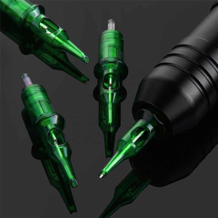 MVP Membrane Tattoo Sterilization Needles - Green Cartridge