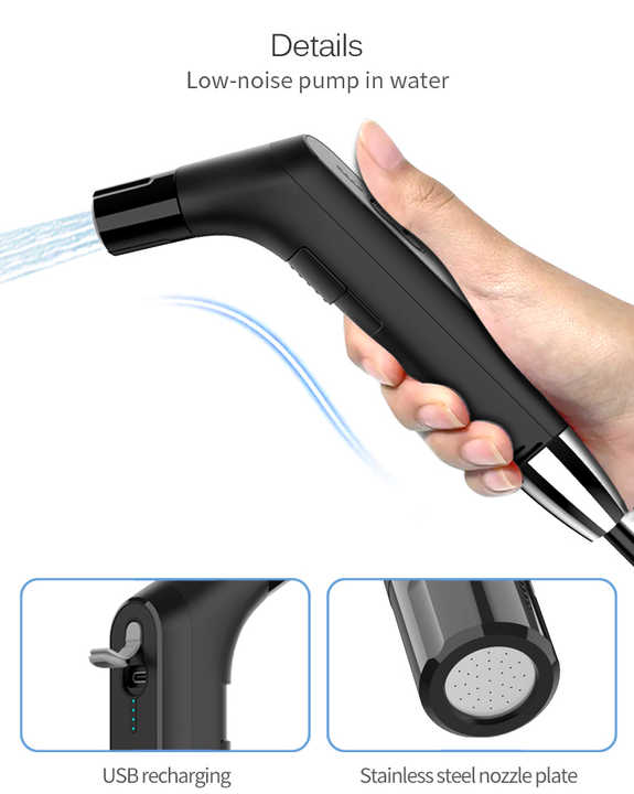 Personal Sanitary Clean Water Jet Spray Gun IPX6 Bidet
