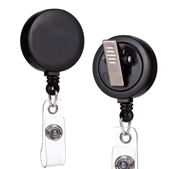 Rotating Back Clip ID Card Retractable Name Badge Reels with Alligator ...