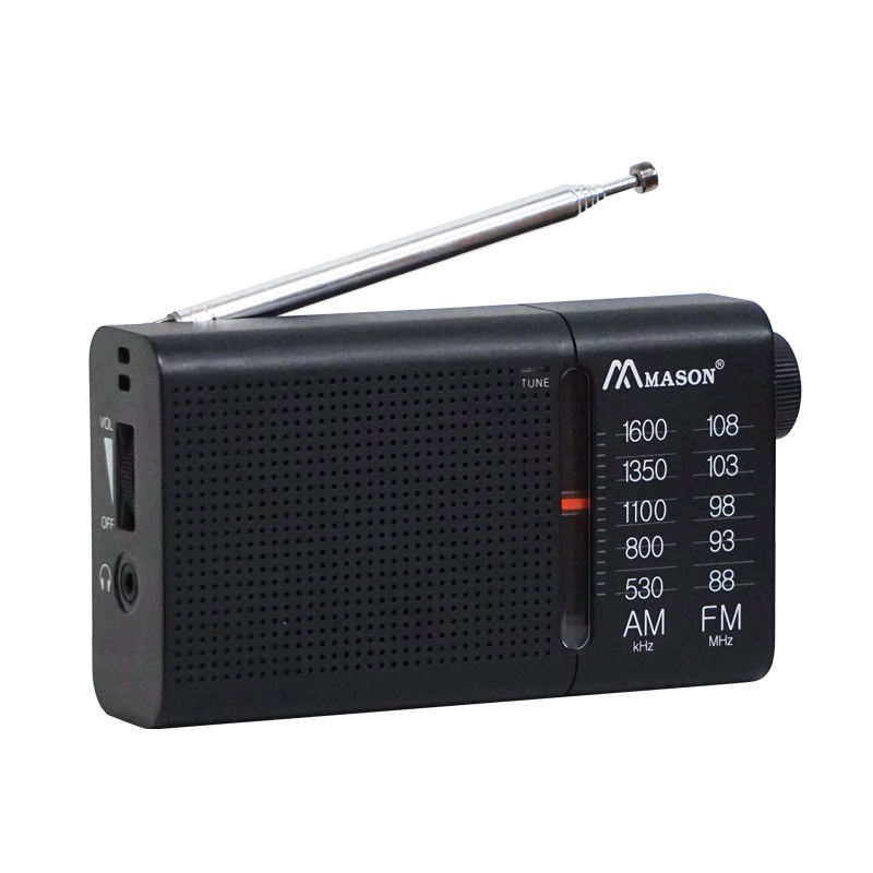 Mason Portable AM FM Radio - Compact & Adjustable Frequencies