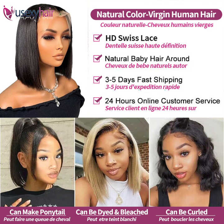 Sdd Vietnam Bone Straight Hair Wig, Cuticle Aligned Hair Double Drawn ...