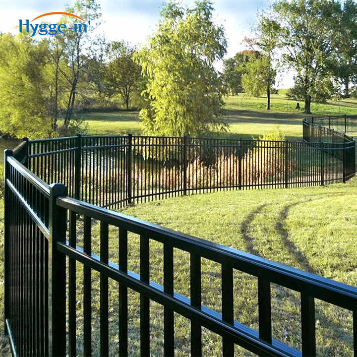Durable Garden Fences - Black Powder Coated Galvanized Metal