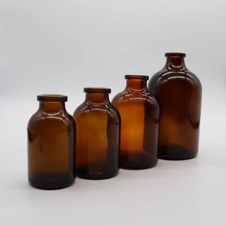 30ml 50ml 100ml Amber Glass Vials - Perfect for Medicine