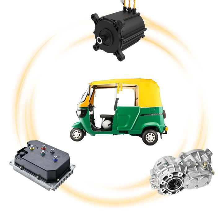 Tuk Tuk Rickshaw Electric Conversion Kit 4000W for Bajaj TVS Mahindra ...