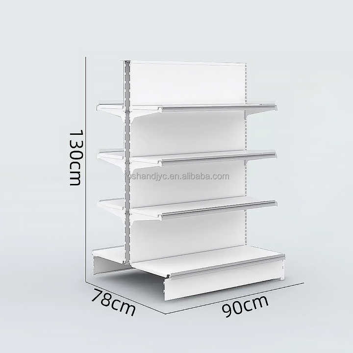 Double-Sided Supermarket Shelf Display Rack Light Duty Metal Pharmacy ...