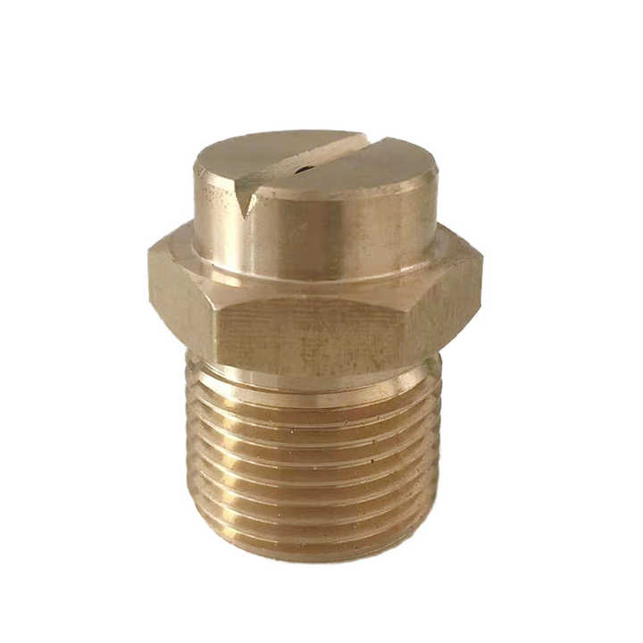 BSPT 3/8" Brass Asphalt Distributor Flat Fan Spray Nozzle