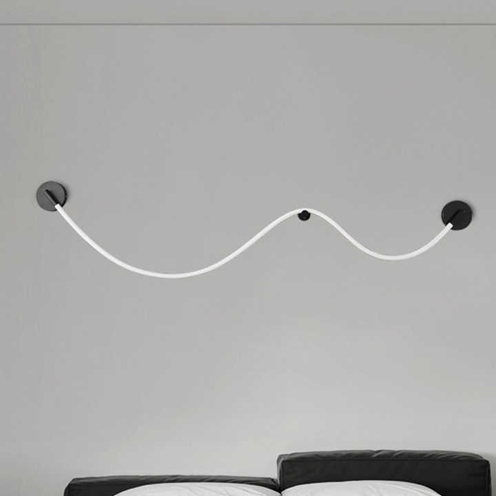 Modern 360 Degree Neon Soft Linear LED Pendant Light LED Chandelier ...