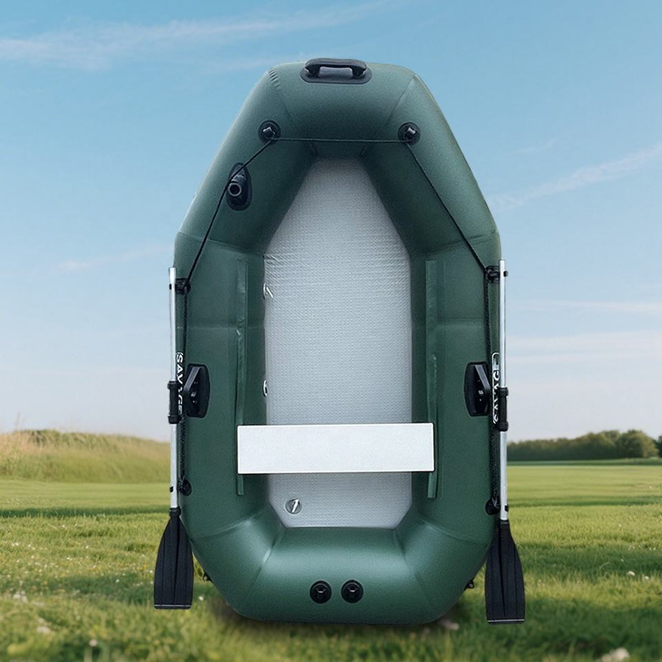 6.9ft Inflatable PVC Fishing Kayak Lightweight Rowing Boat Dinghy ...