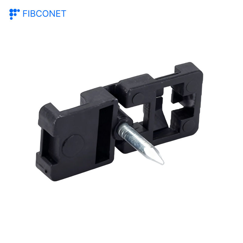 FTTH IP Compatible Fiber Optic Cable Fixing Clips with PE Steel Nails 5 ...