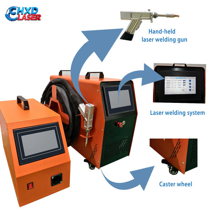 Portable 3-in-1 800W-2000W Handheld Air-Cooled Fiber Laser Welding ...