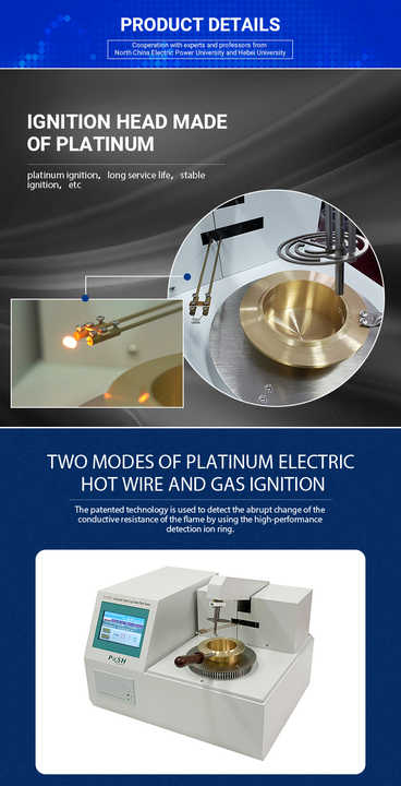 Push ASTM D93 Automatic Pensky martens closed cup flash point apparatus ...