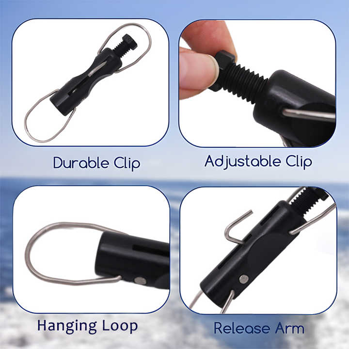 Outrigger Release Clips Boat Fishing Accessories Adjustable Tension ...