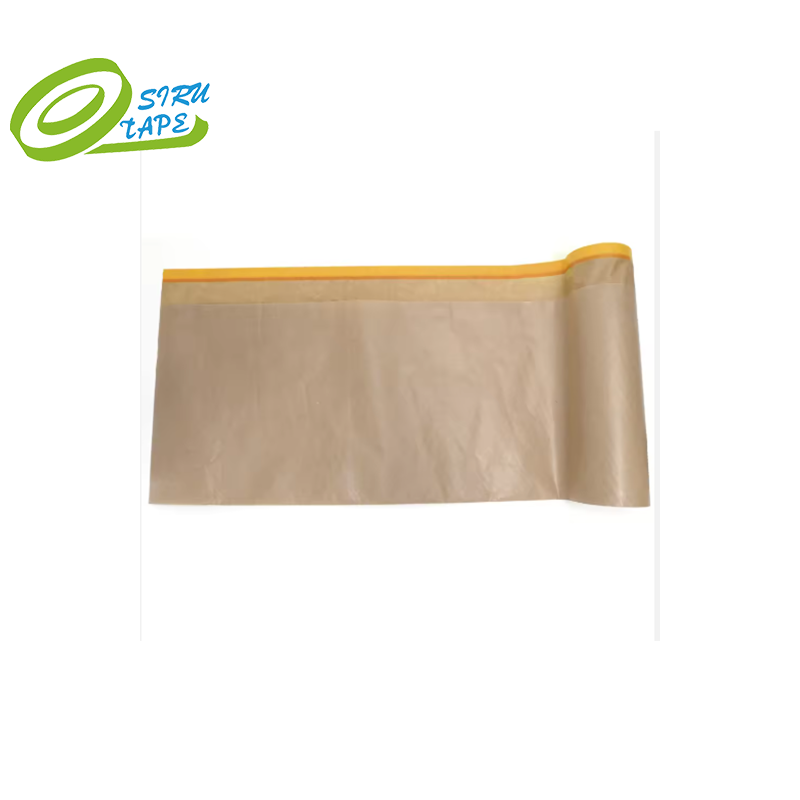 Factory Price Car Paint Masking Paper, Kraft Masking Film, Pre-taped ...
