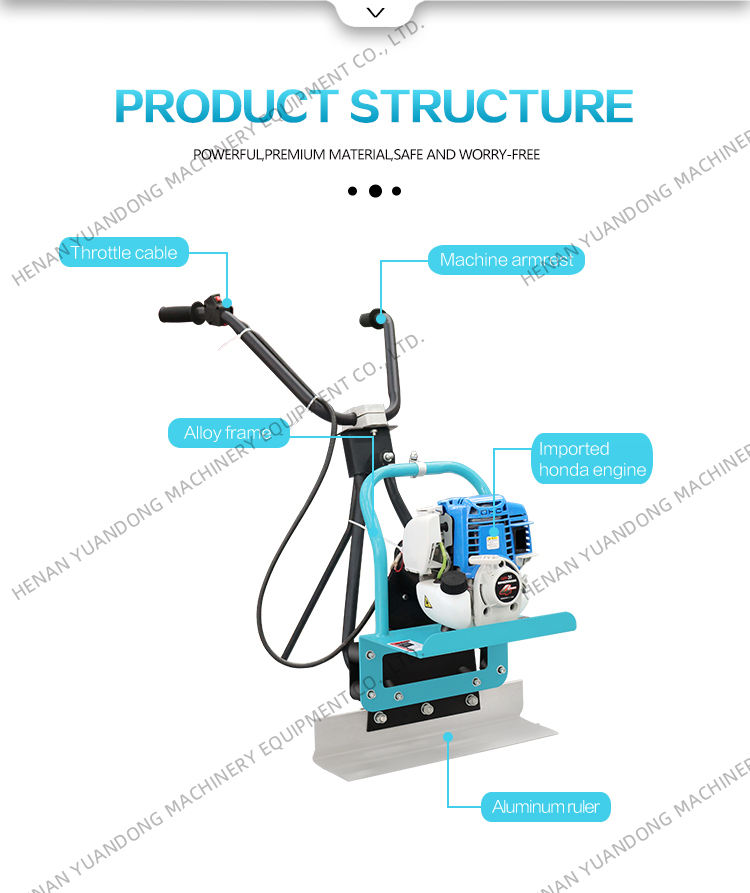 Gasoline Type Hydraulic Concrete Power Screed Pavers Cement Floor ...