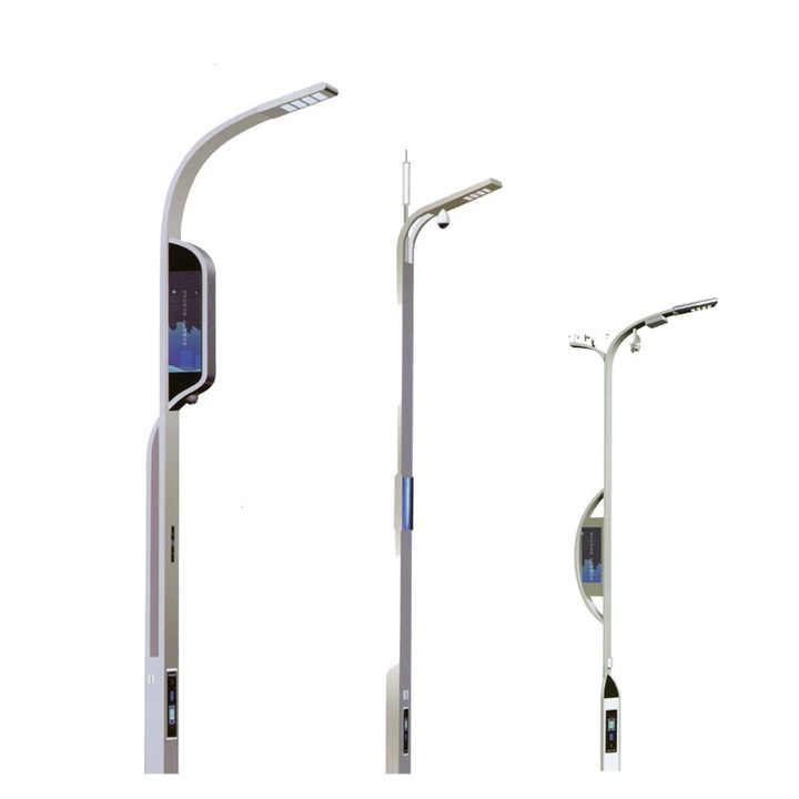 Outdoor Multifunction Smart City Street Light Smart Pole Lighting EV ...
